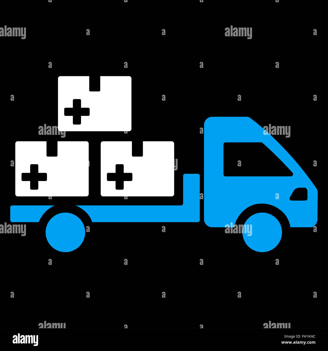 Medication Delivery Icon Stock Photo - Alamy