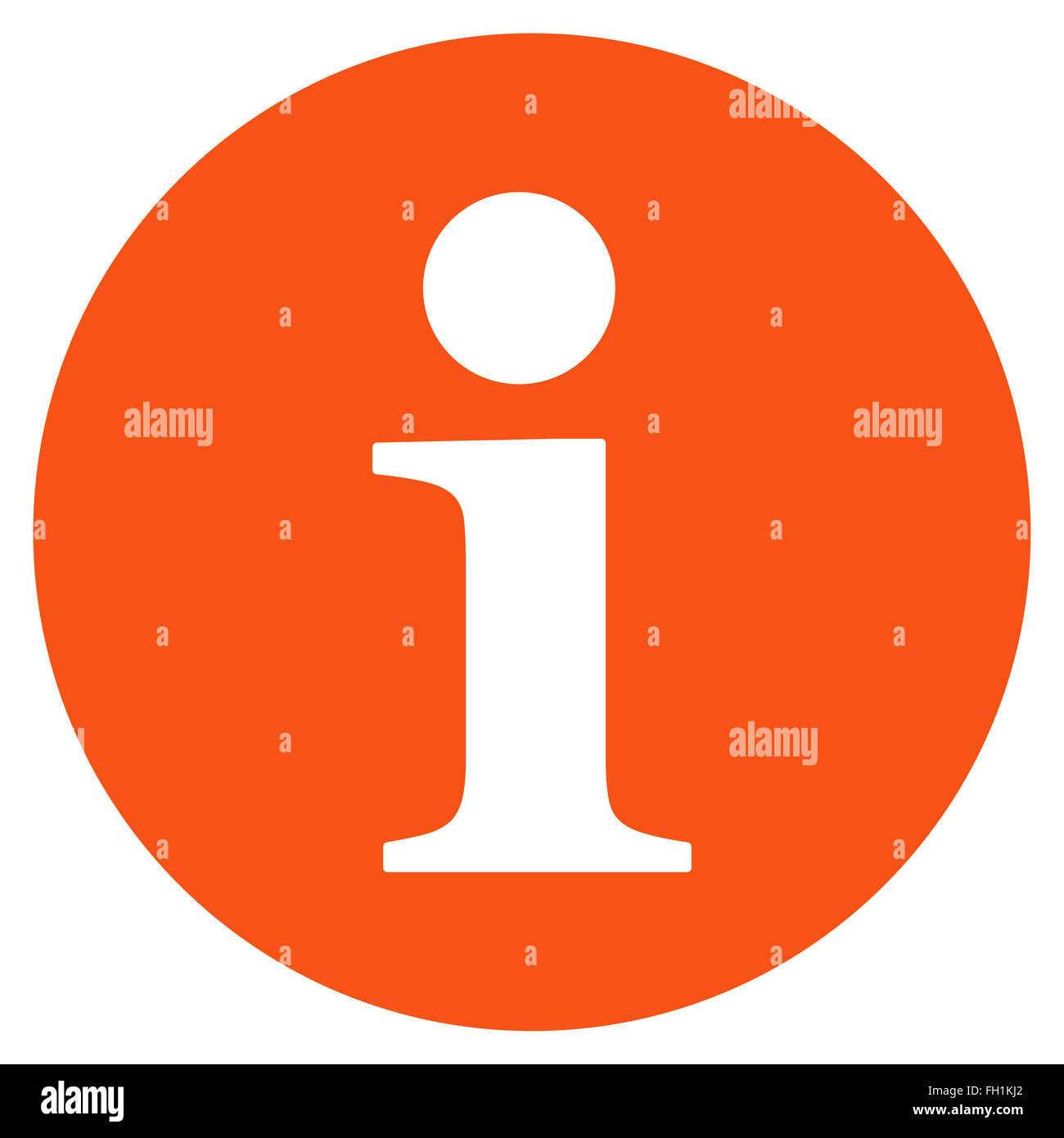 Information flat orange color icon Stock Photo - Alamy