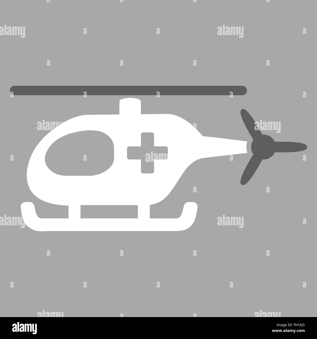 Emergency Helicopter Icon Stock Photo - Alamy