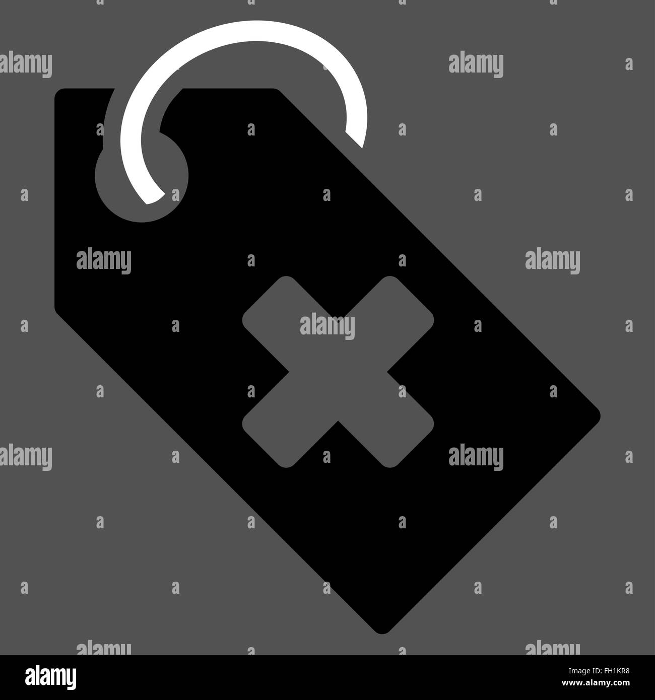 Hospital Tag Icon Stock Photo - Alamy