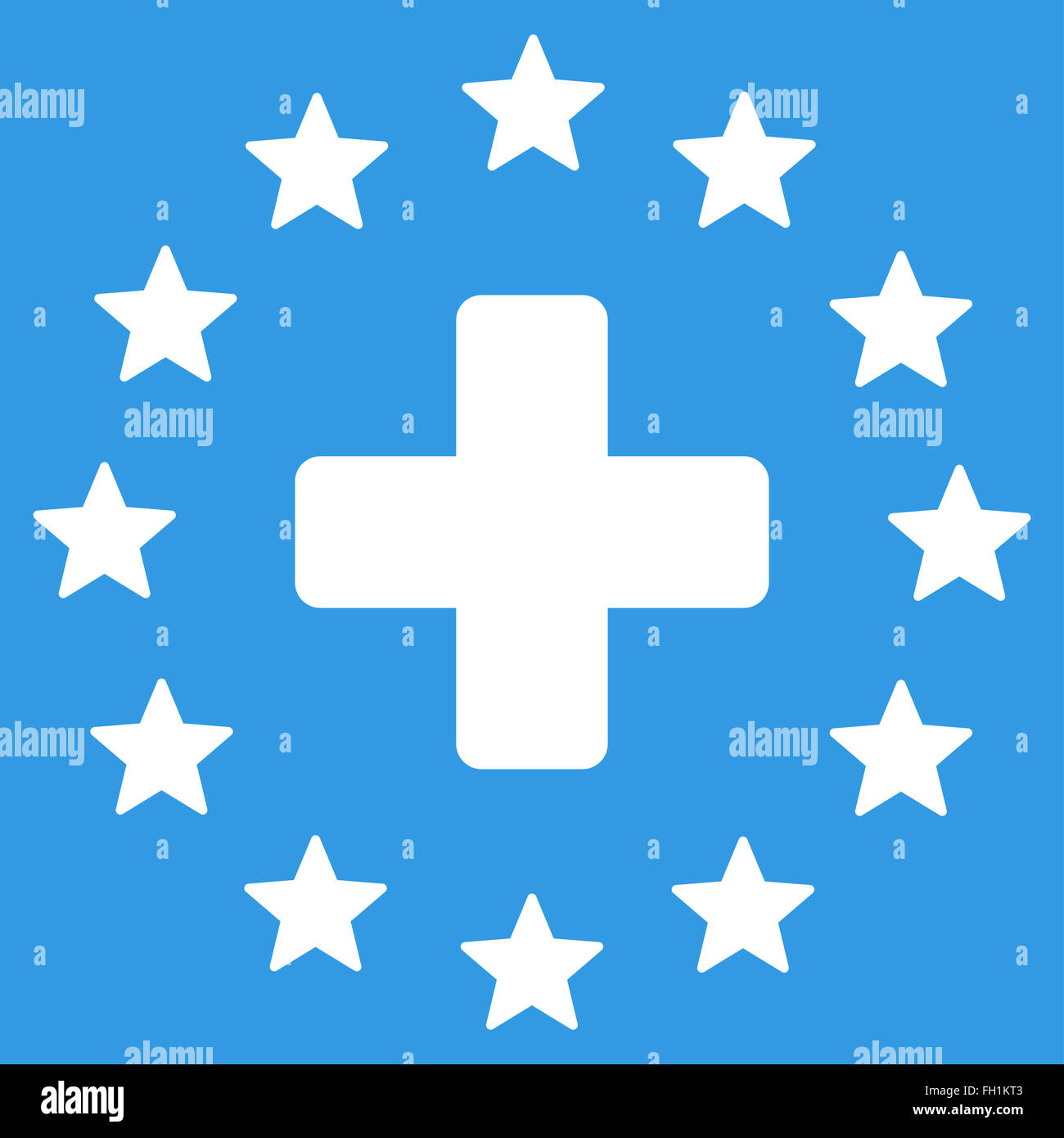 Euro Medicine Icon Stock Photo - Alamy