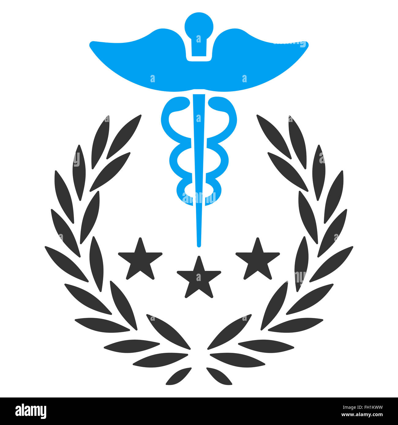 Caduceus Logo Icon Stock Photo - Alamy