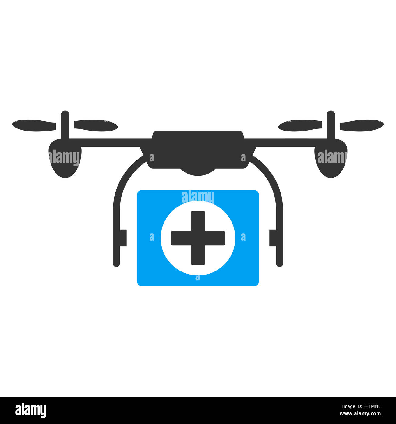 Medical Drone Icon Stock Photo - Alamy