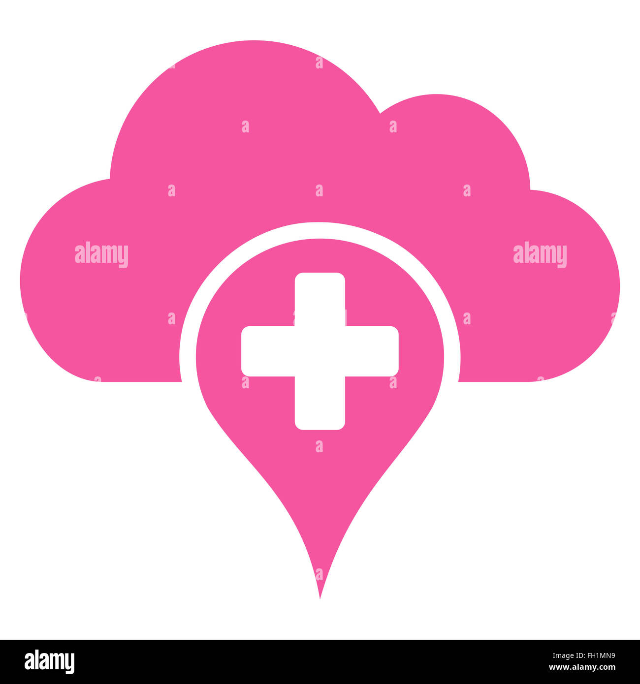 Medical Cloud Icon Stock Photo - Alamy