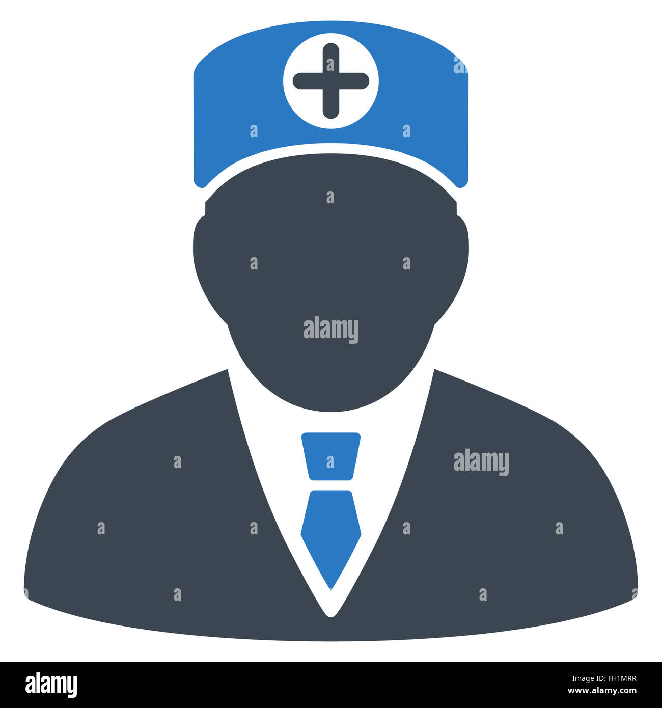 Head Physician Icon Stock Photo - Alamy