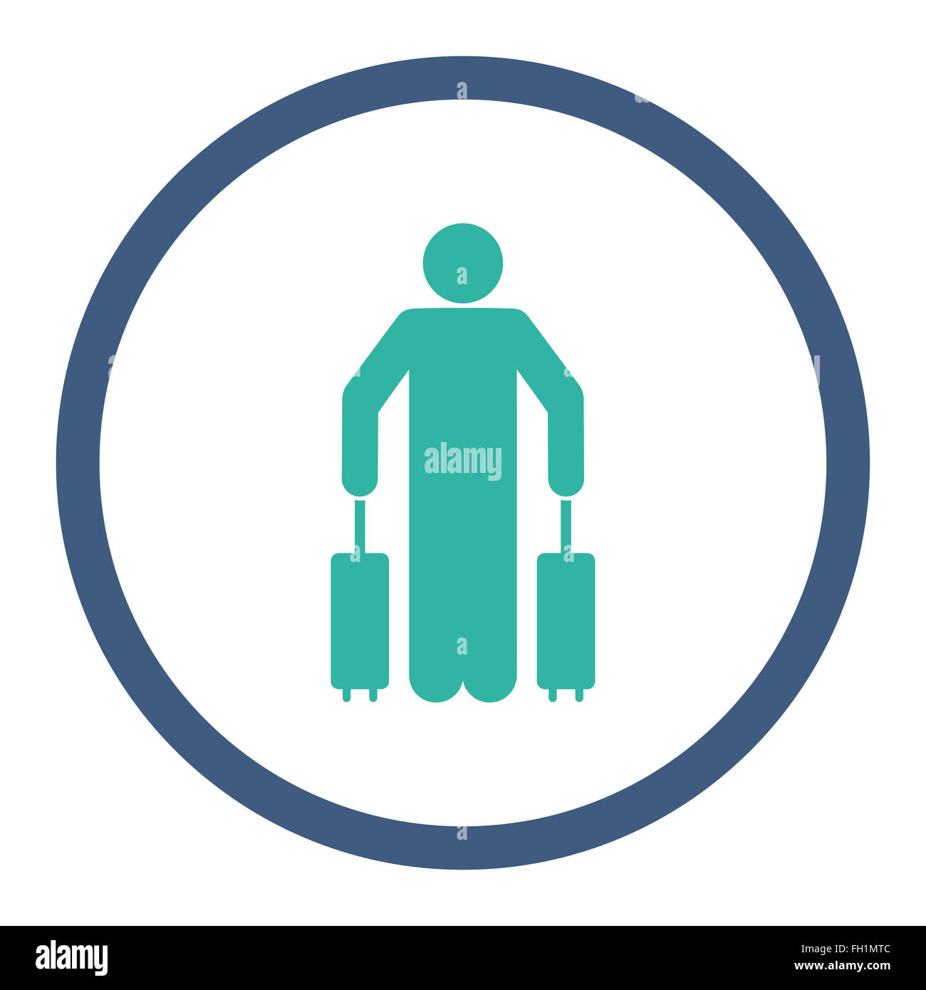 Passenger baggage icon Stock Photo - Alamy