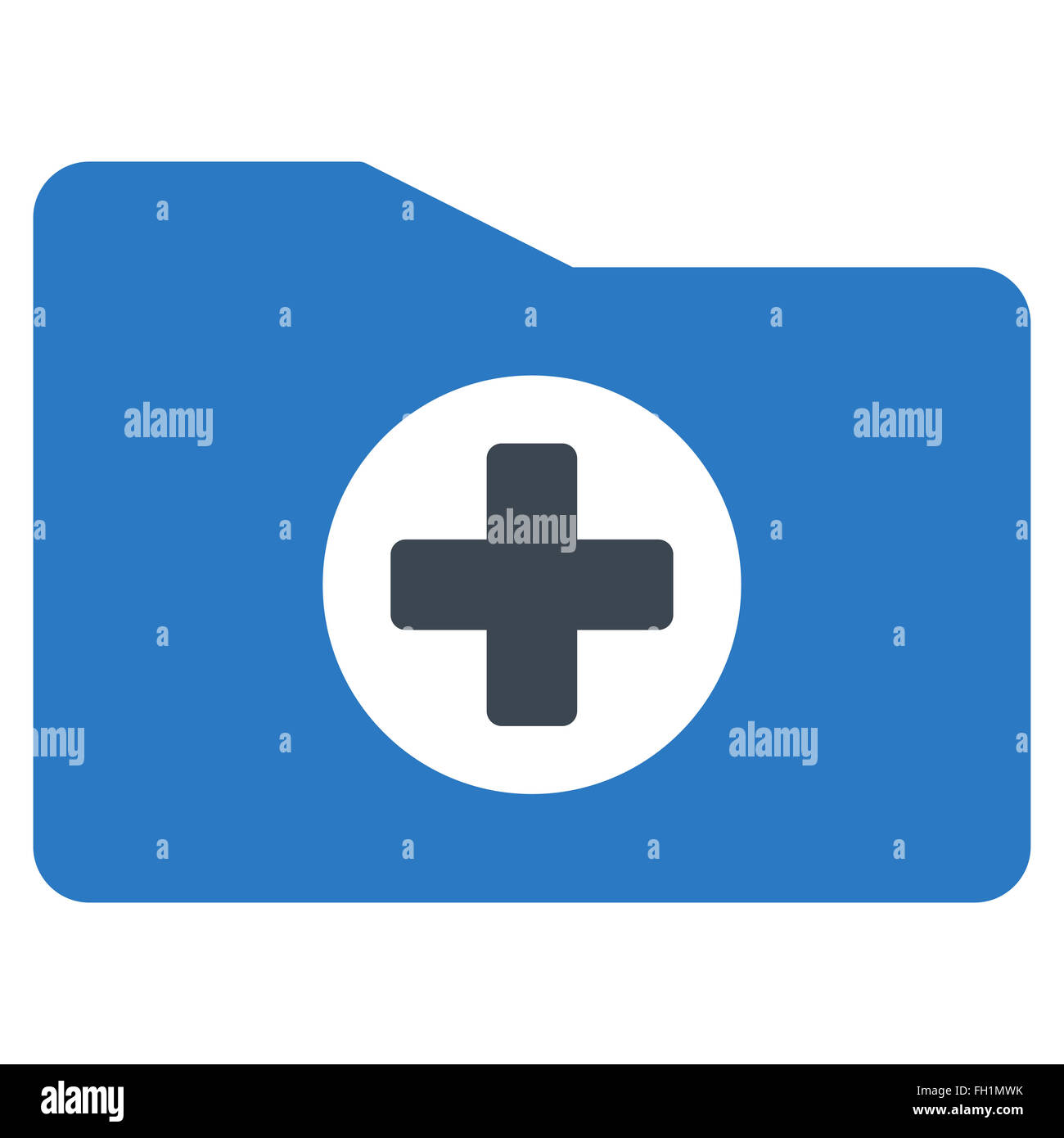 Medical Folder Icon Stock Photo - Alamy