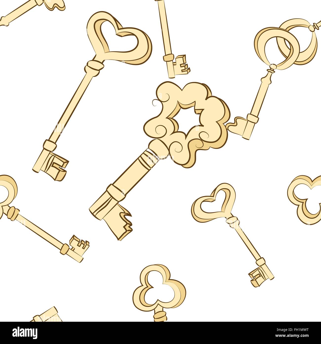 Seamless keys pattern Stock Vector Image & Art - Alamy