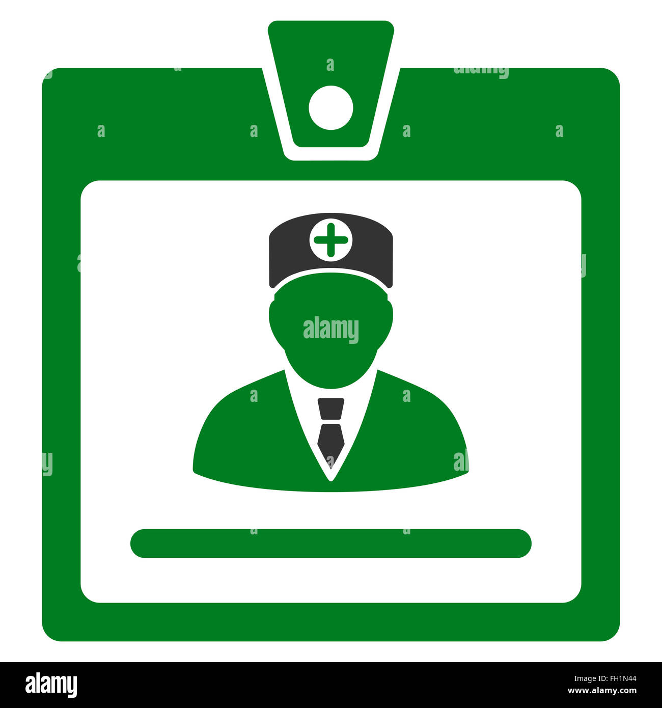 Flat medical doctor icon account Cut Out Stock Images & Pictures - Alamy