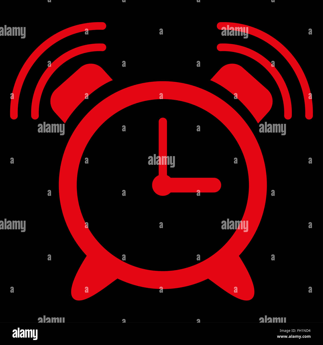 Alarm Clock Ring Icon Stock Photo - Alamy