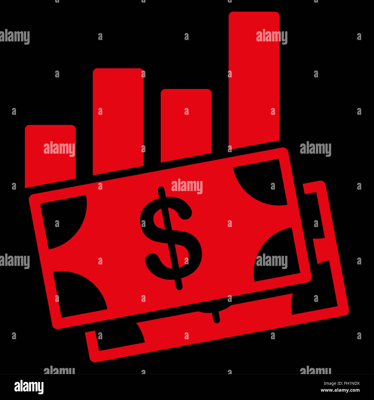 Sales Bar Chart Icon Stock Photo - Alamy