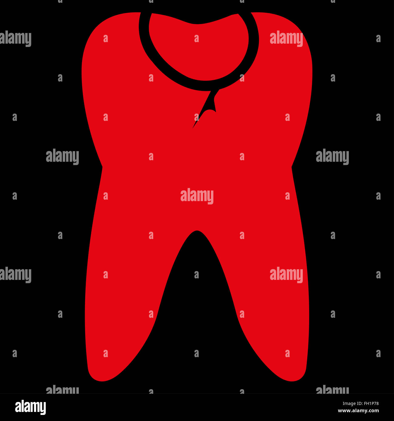 Tooth Caries Icon Stock Photo - Alamy