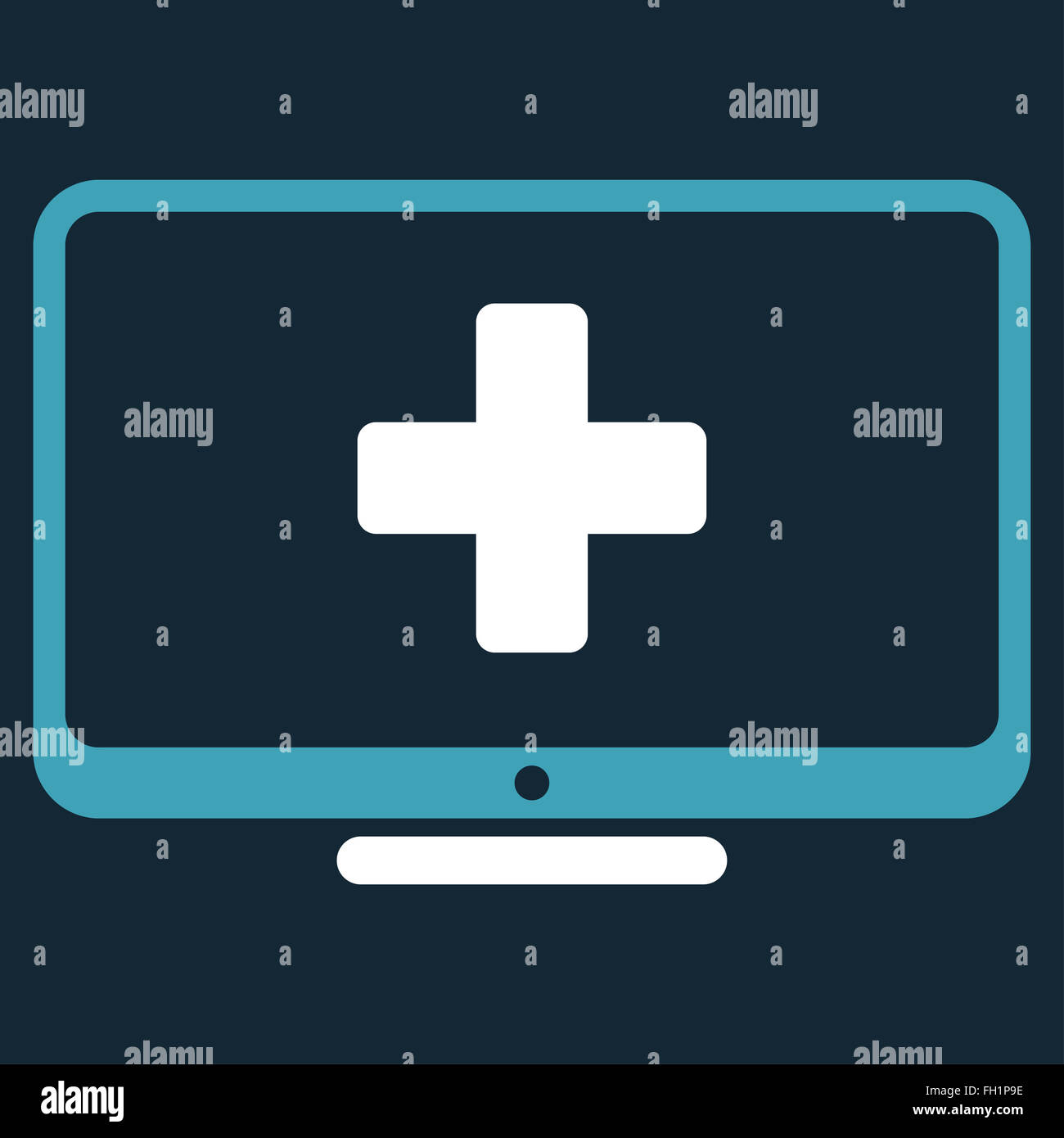 Medical Monitor Icon Stock Photo - Alamy