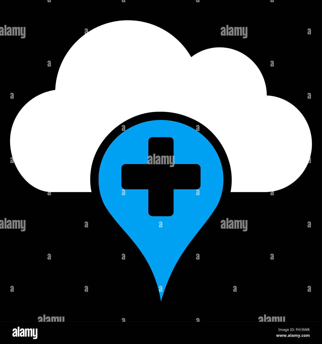 Medical Cloud Icon Stock Photo - Alamy