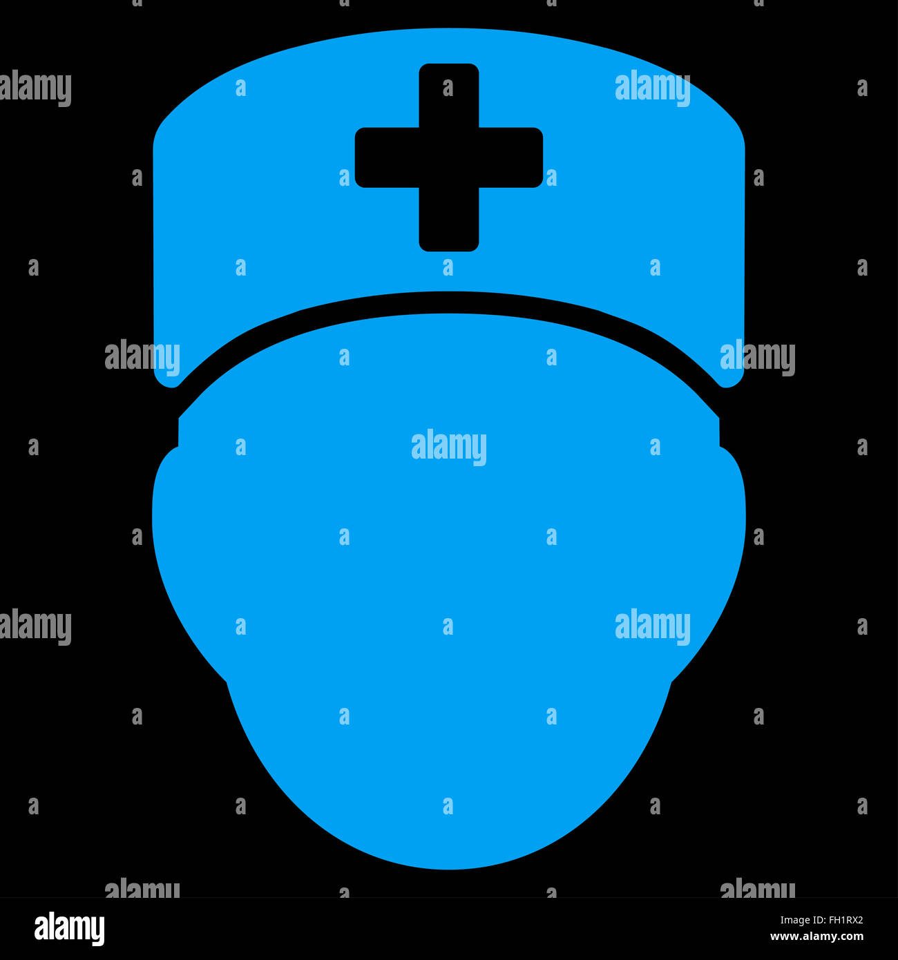 Doctor Head Icon Stock Photo - Alamy