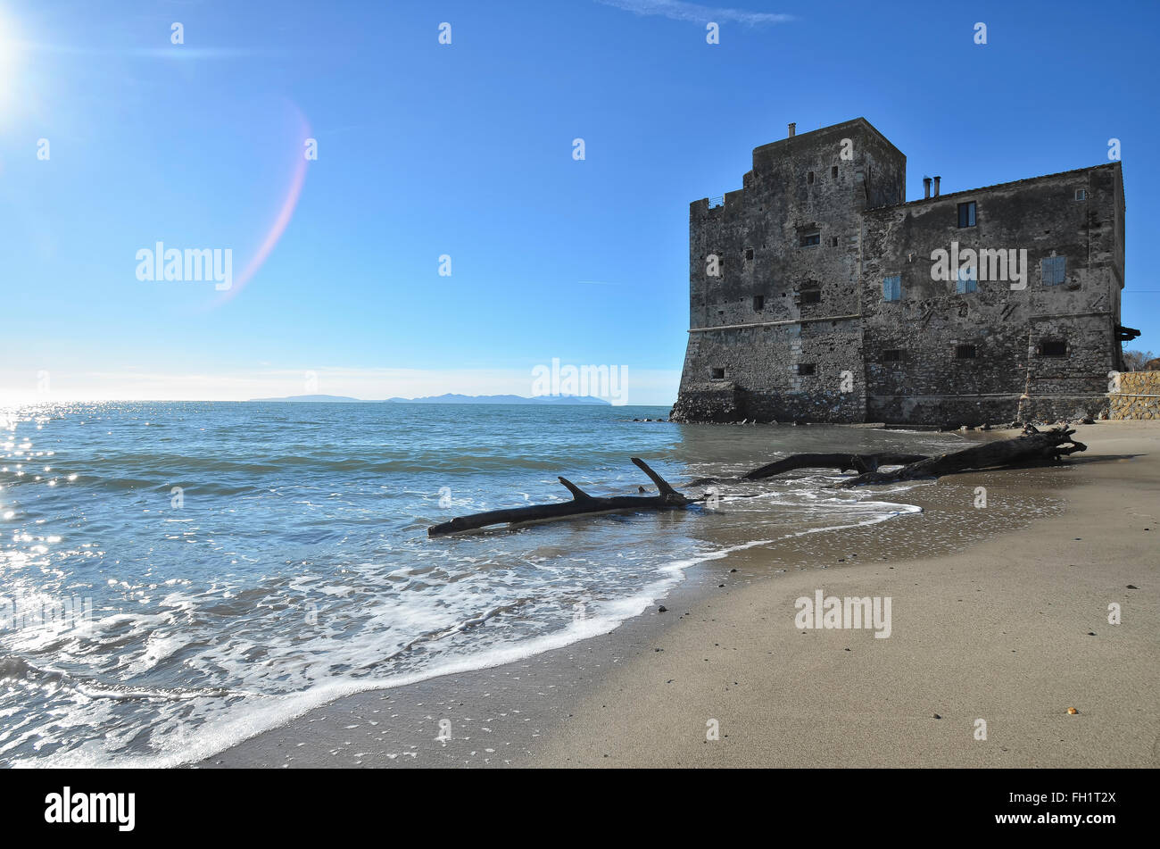 View of the beach of Torre mozza Stock Photo - Alamy