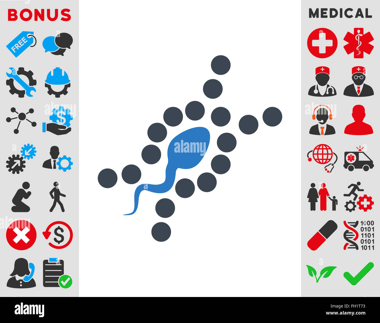 Dna Replication Icon Stock Photo - Alamy