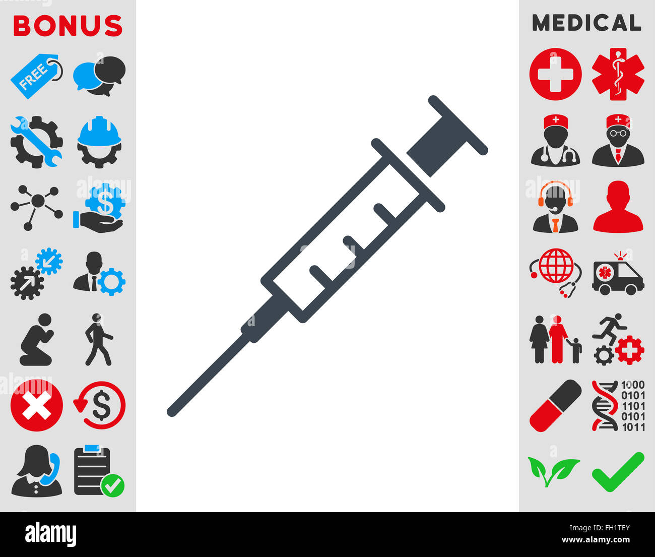 Empty Syringe Icon Stock Photo - Alamy
