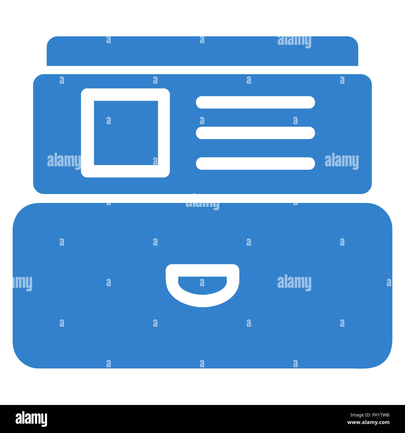 Index Box Icon Stock Photo - Alamy
