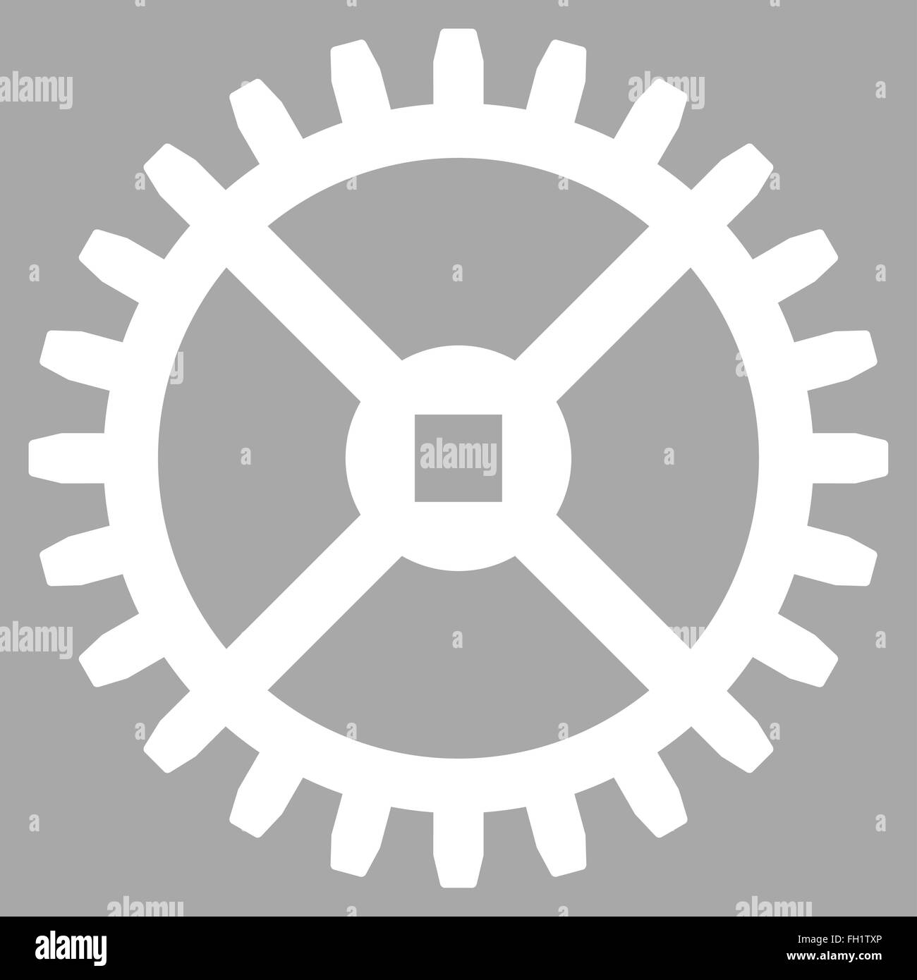 Clock Gear Icon Stock Photo - Alamy