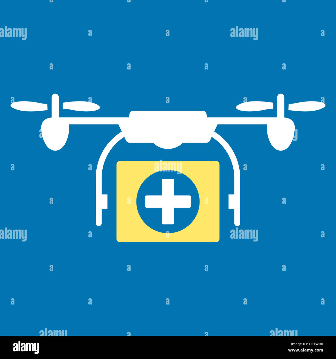 Medical Drone Icon Stock Photo - Alamy