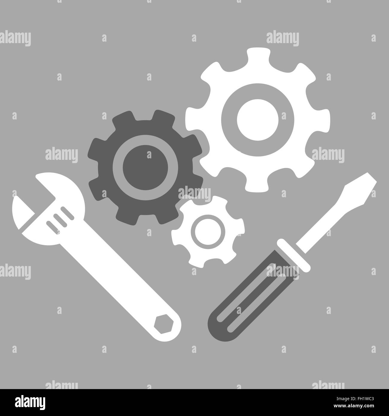 Mechanics Tools Icon Stock Photo - Alamy