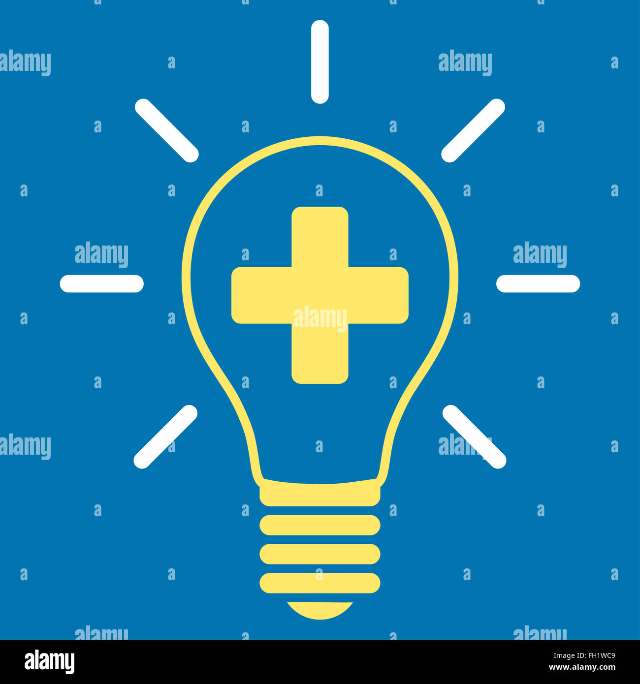 Creative Medicine Bulb Icon Stock Photo - Alamy