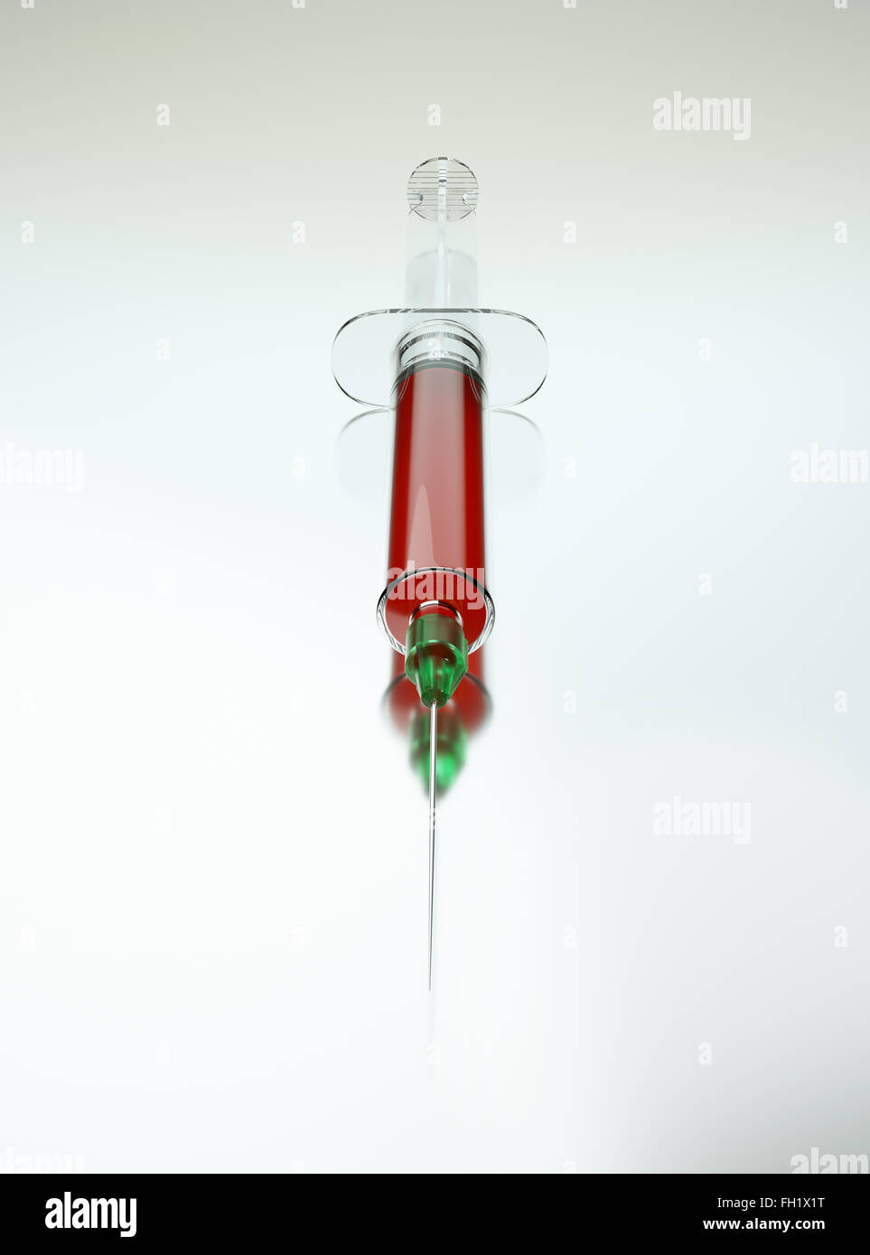 Close-up of Medical syringe with drugs for injection. Large resolution ...