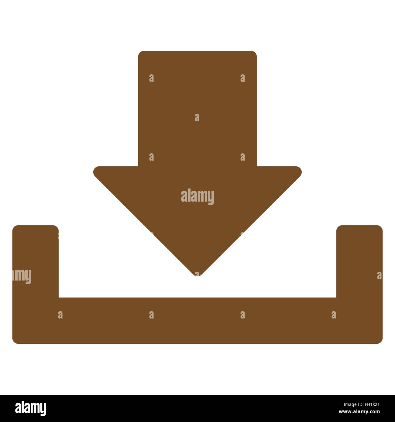 Download flat brown color icon Stock Photo - Alamy