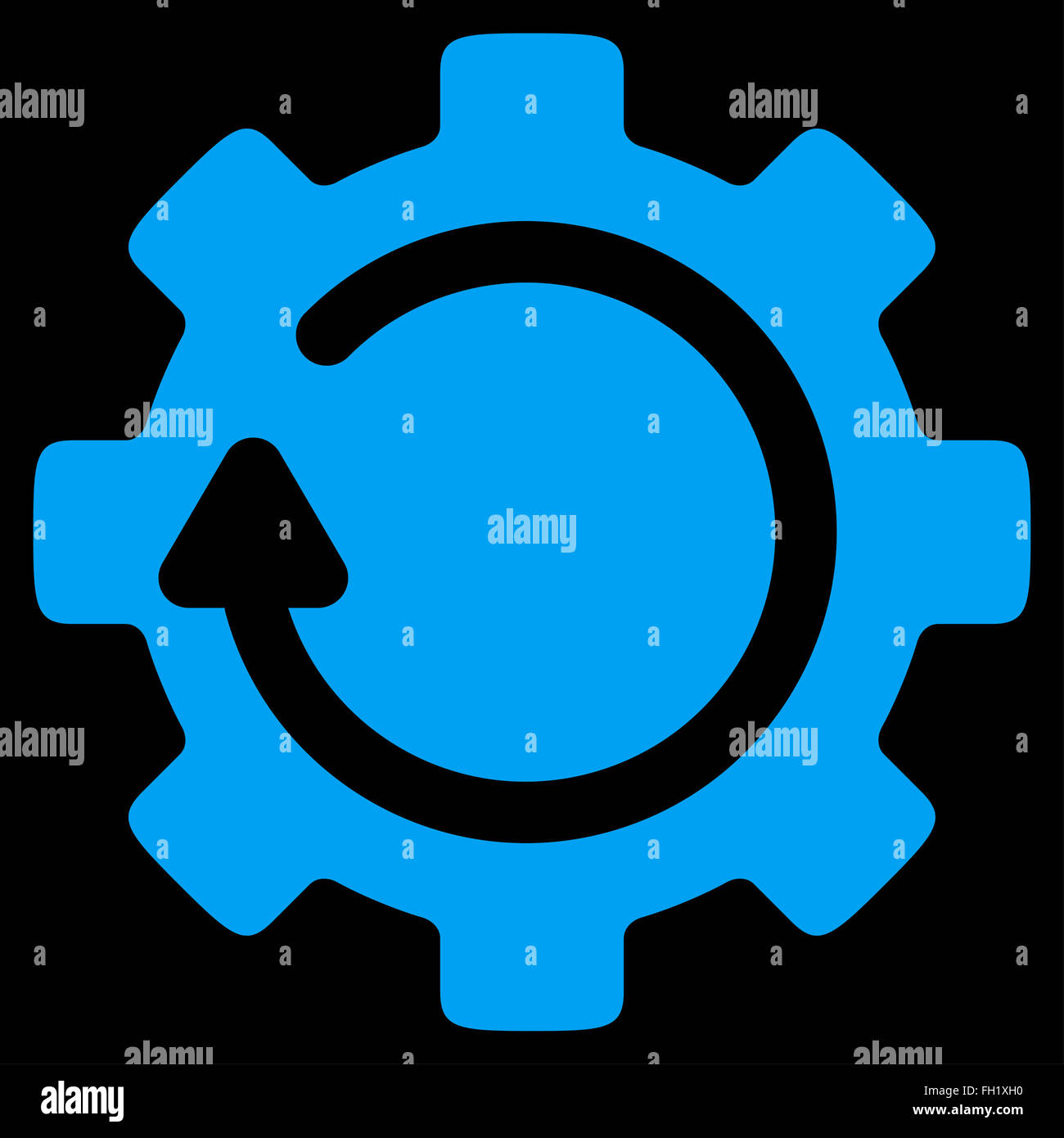 Gear Rotation Icon Stock Photo - Alamy