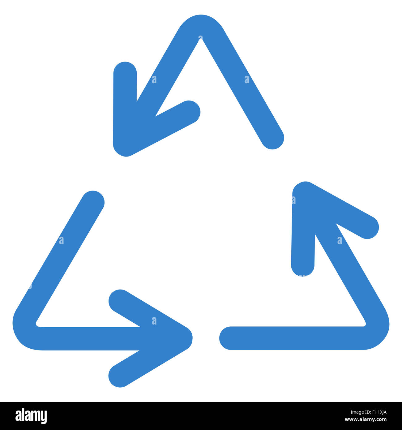 Recycle Arrows Icon Stock Photo - Alamy