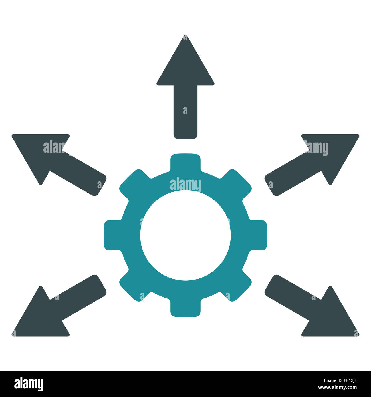 Gear Distribution Icon Stock Photo - Alamy