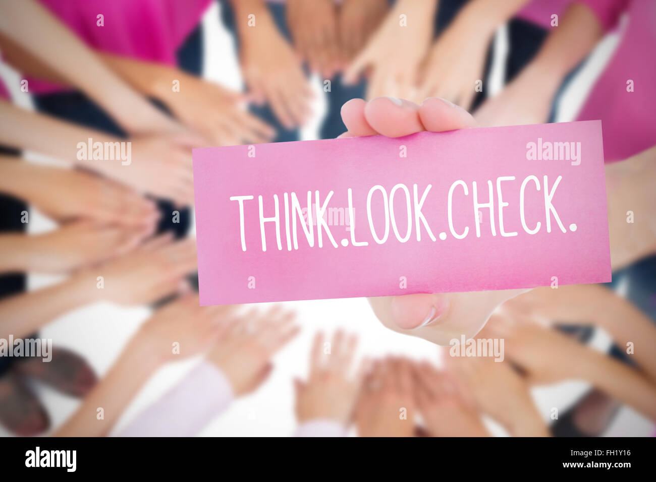 Think.look.check. against oktoberfest graphics Stock Photo - Alamy