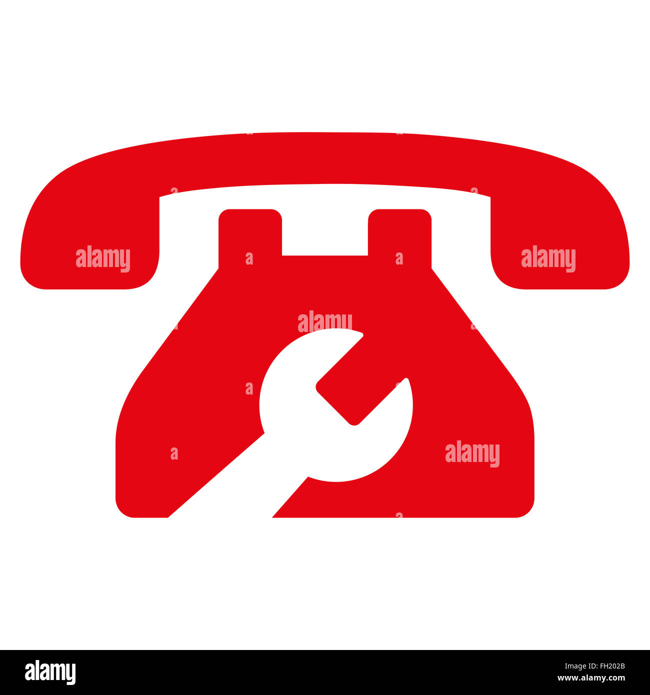 Service Phone Icon Stock Photo - Alamy