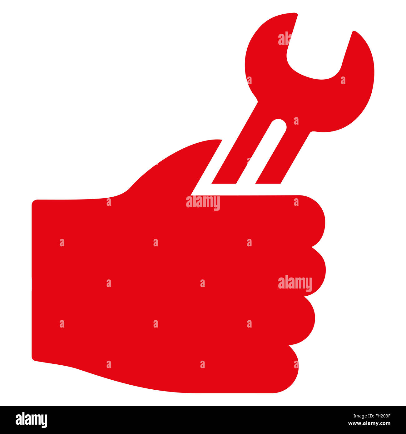 Service Hand Icon Stock Photo - Alamy