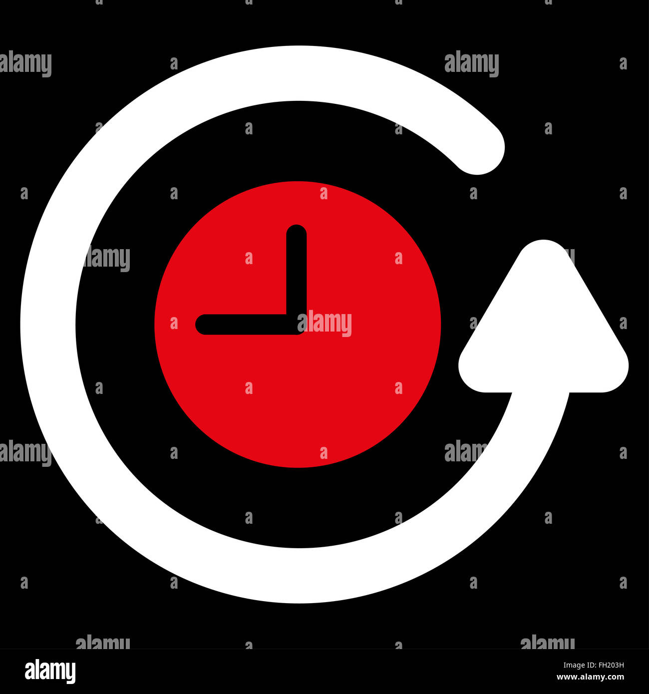 Restore Clock Icon Stock Photo - Alamy
