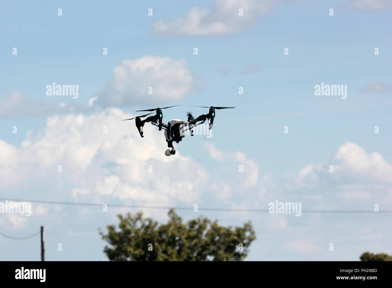 A drone at work in Uganda Stock Photo - Alamy