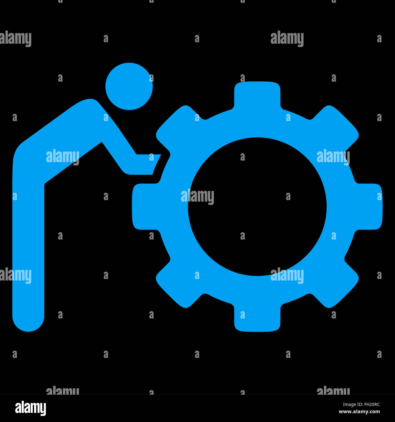 Working Person Icon Stock Photo - Alamy