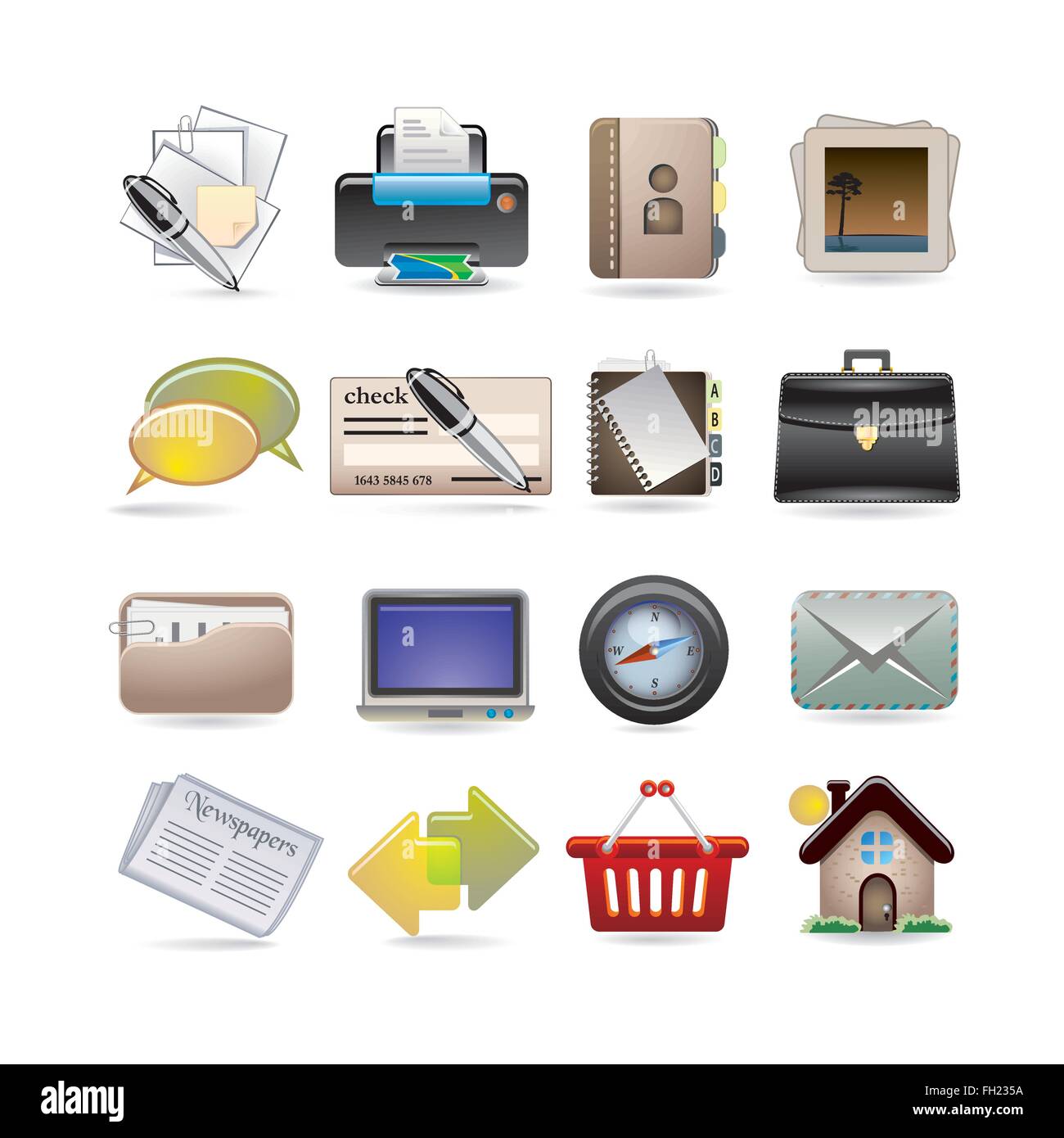 online business icon set Stock Vector Image & Art - Alamy