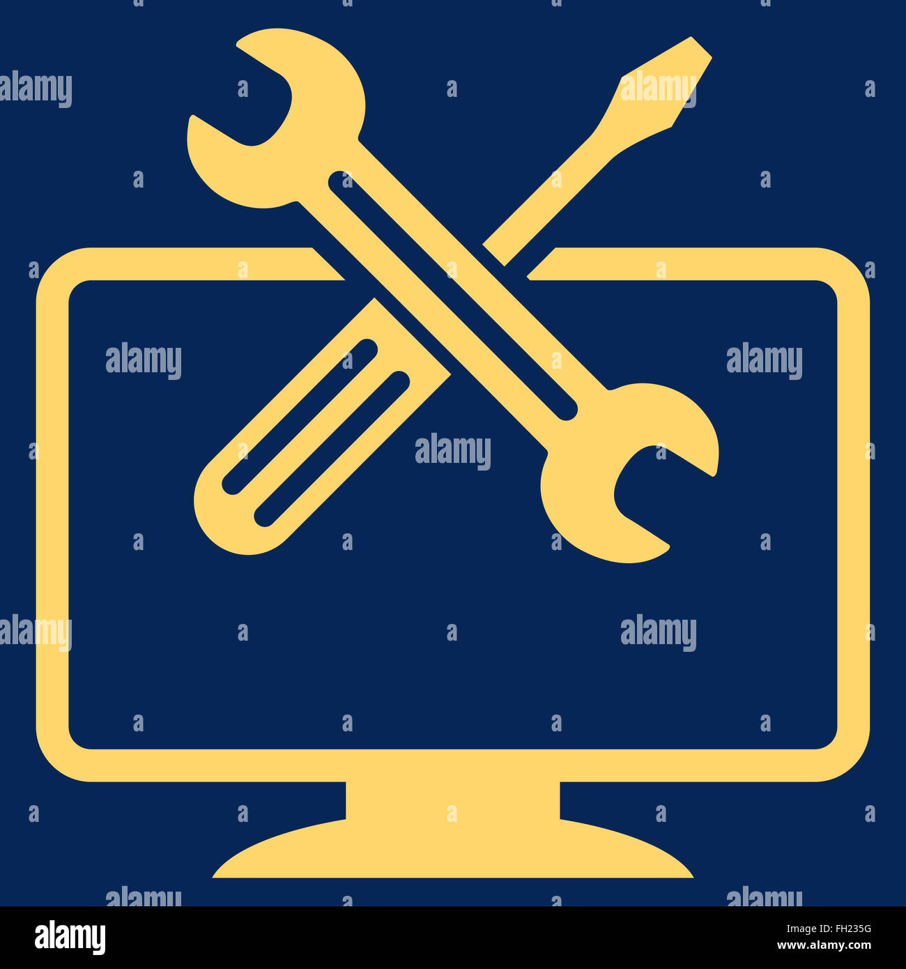 Computer Tools Icon Stock Photo - Alamy