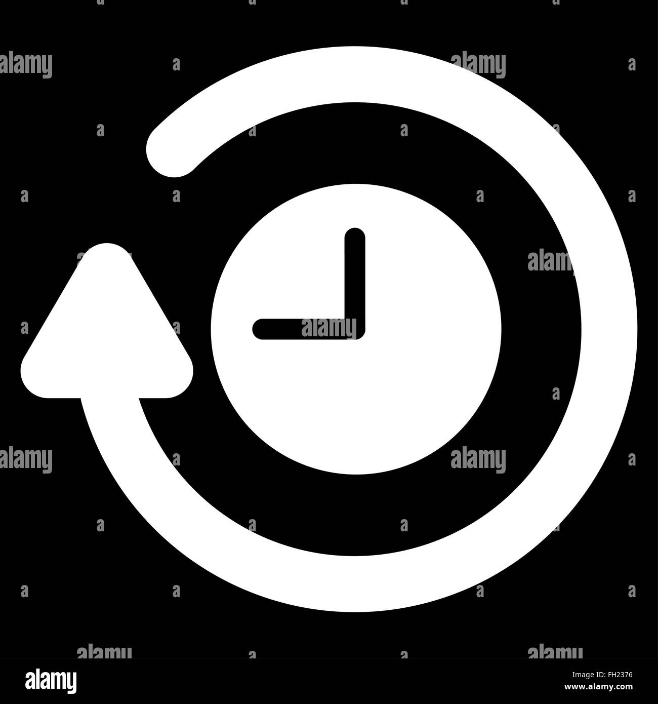 Repeat Clock Icon Stock Photo - Alamy