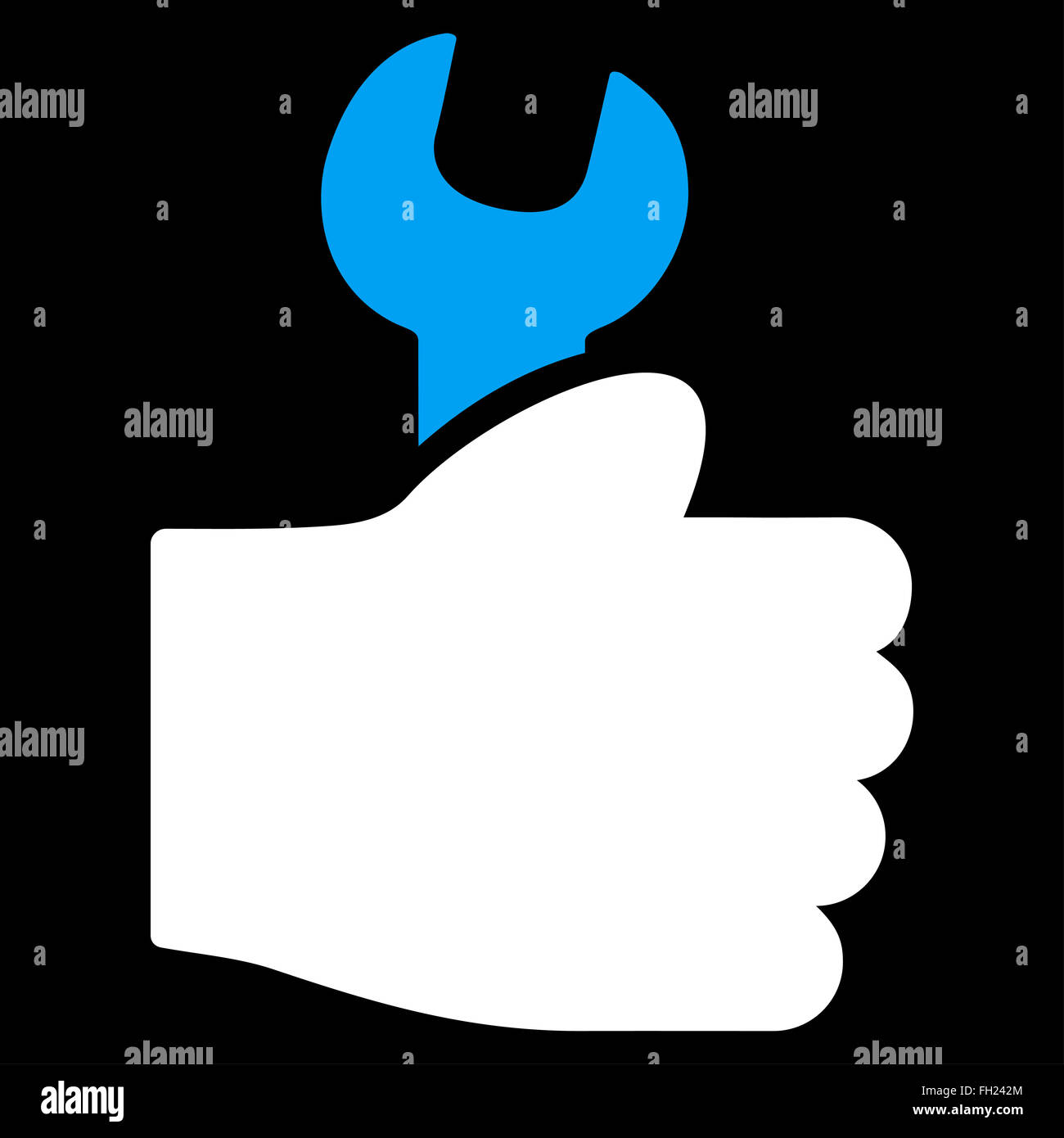 Service Hand Icon Stock Photo - Alamy