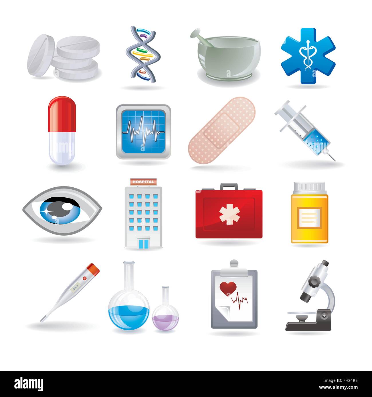 Medical notes folder Stock Vector Images - Alamy