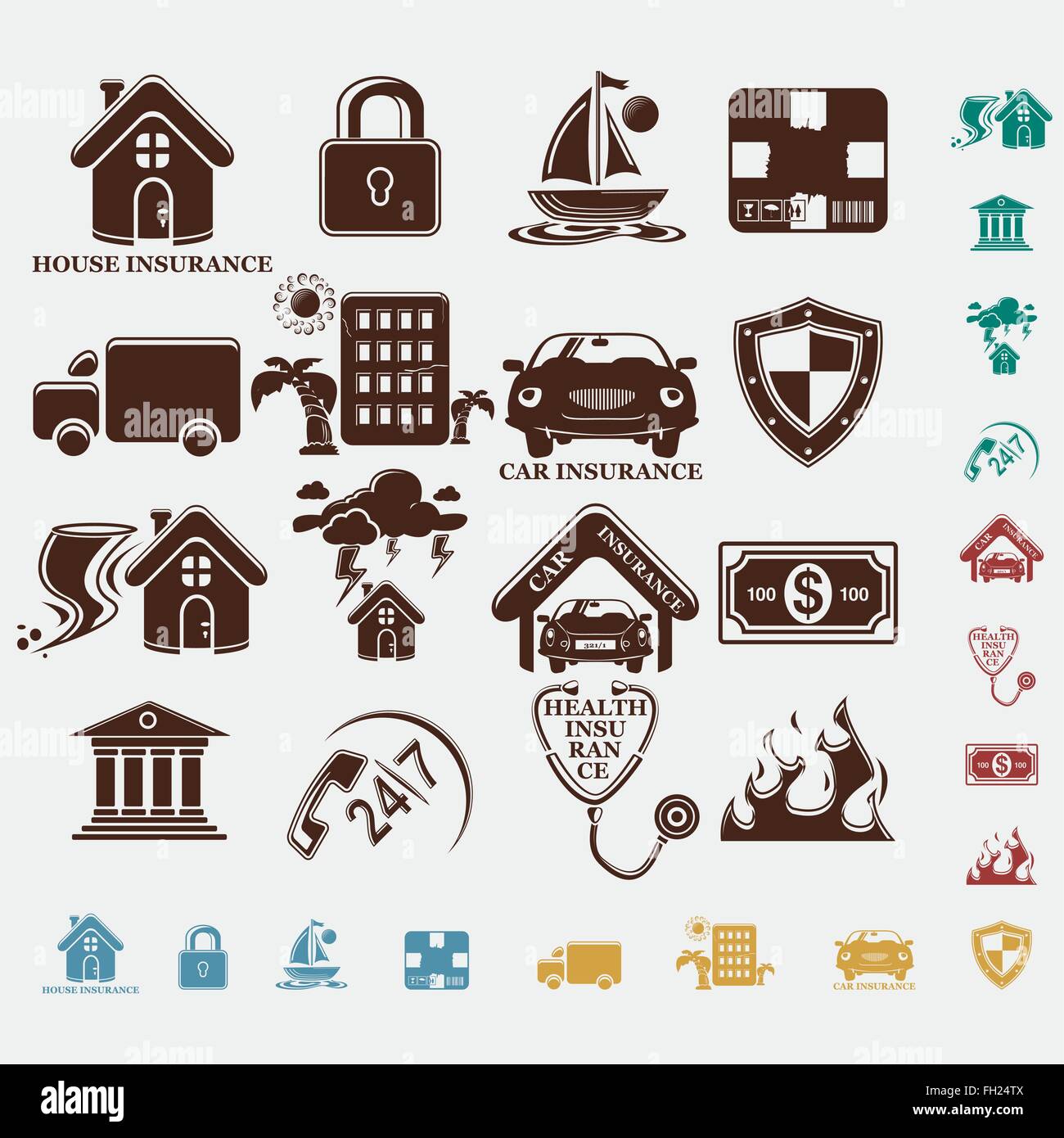 Health insurance map Stock Vector Images - Alamy