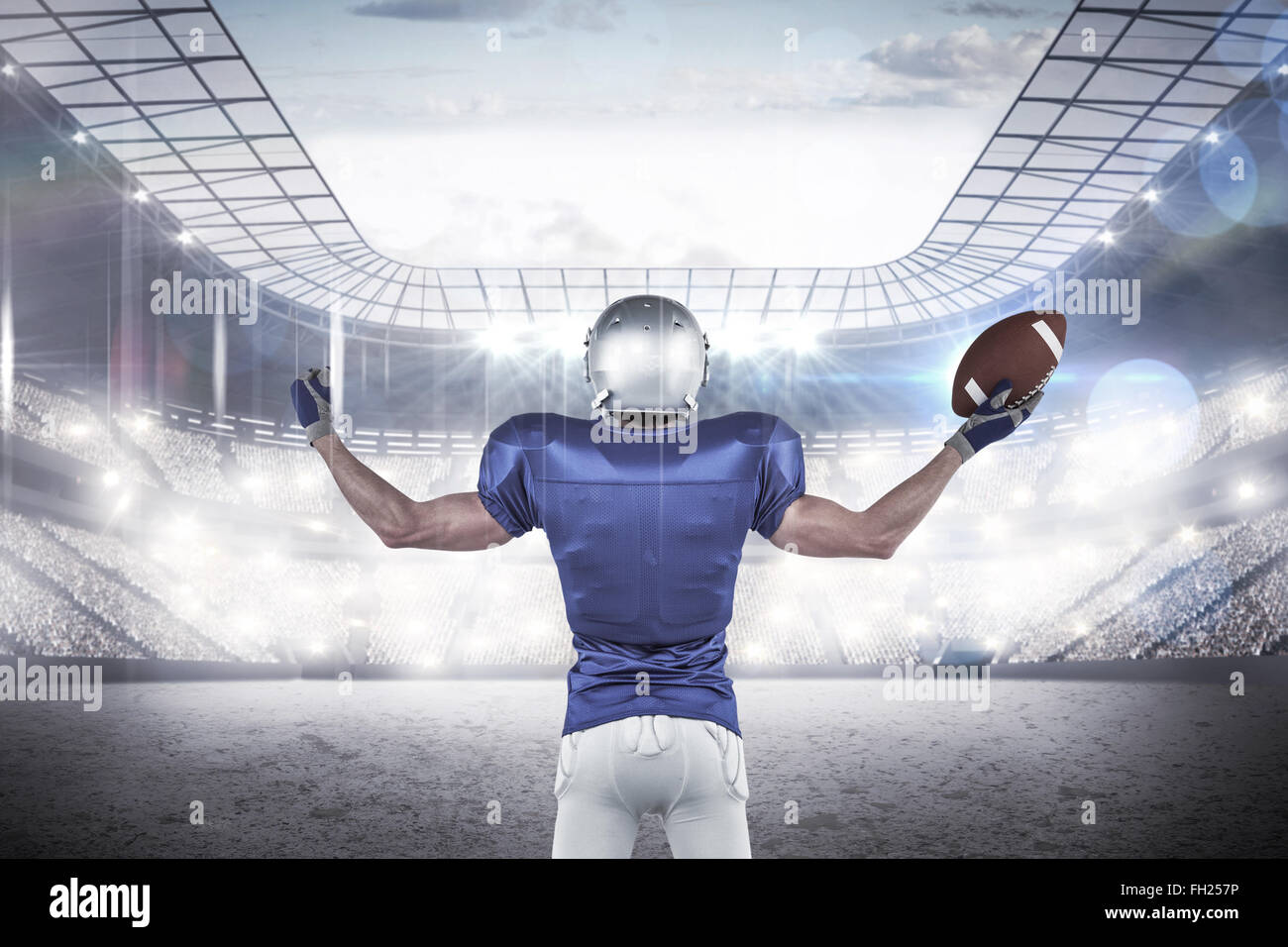 Football full length ball focused hi-res stock photography and images ...