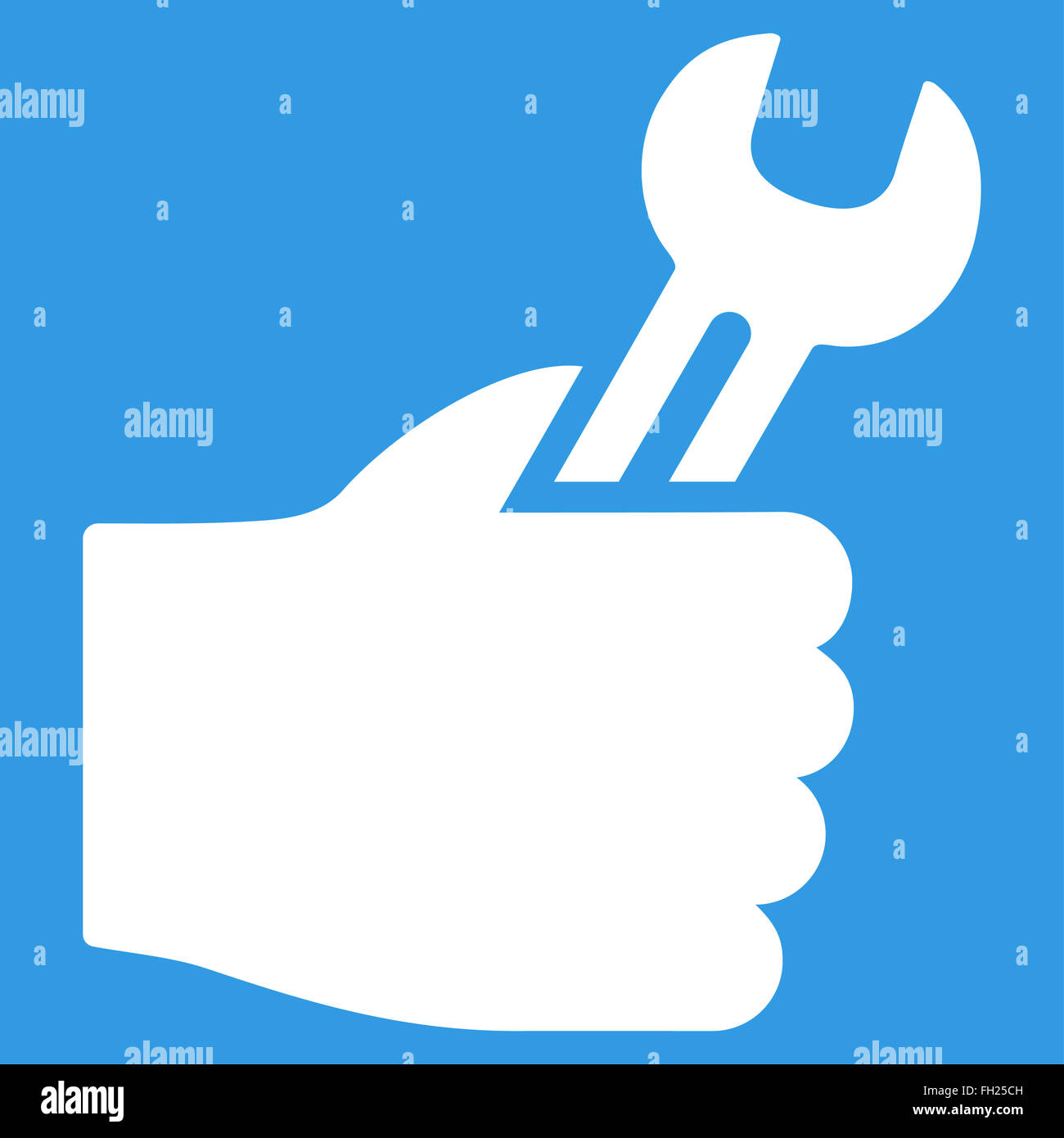 Service Hand Icon Stock Photo - Alamy