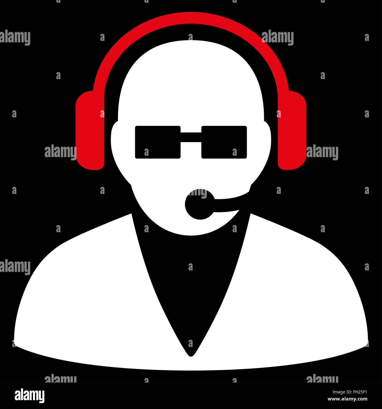 Support Operator Icon Stock Photo - Alamy