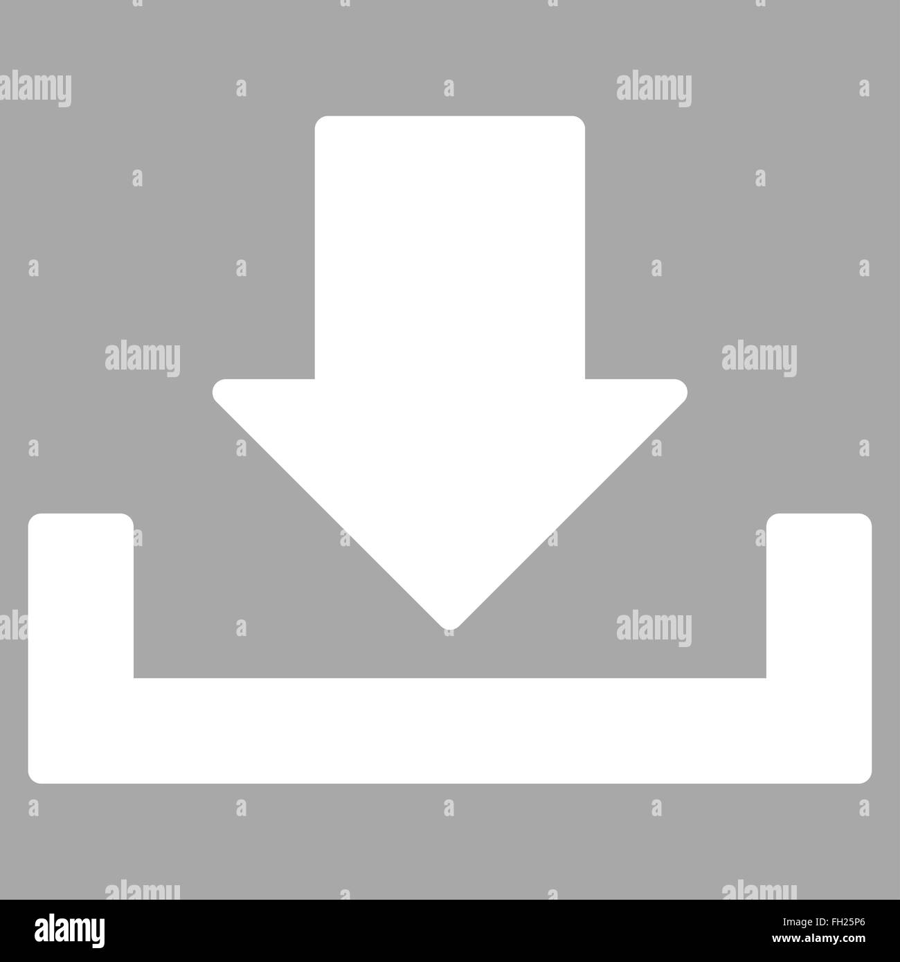 Download flat white color icon Stock Photo - Alamy