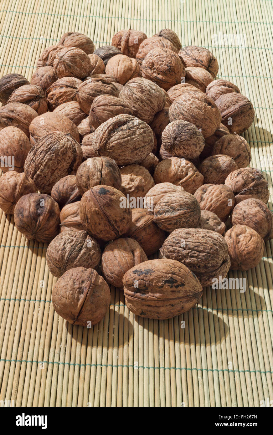 Walnut in shells Stock Photo - Alamy