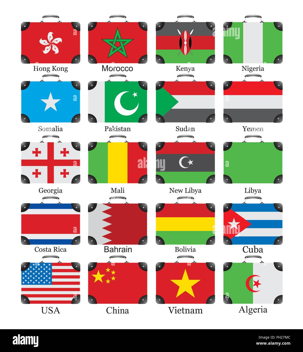 Flag pakistan on world Cut Out Stock Images & Pictures - Alamy